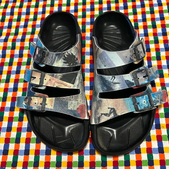 Birkenstock | Shoes | Birkis Birkenstock Colorful Strap Sandals 39 ...